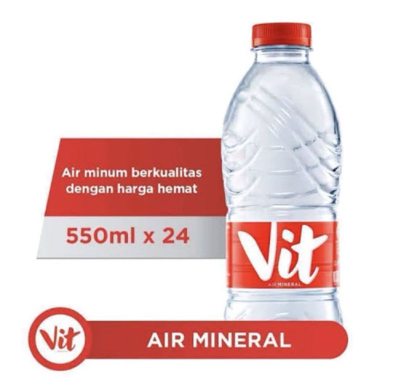 VIT AIR MINERAL BOTOL 550 ML 1 DUS 24 PCS