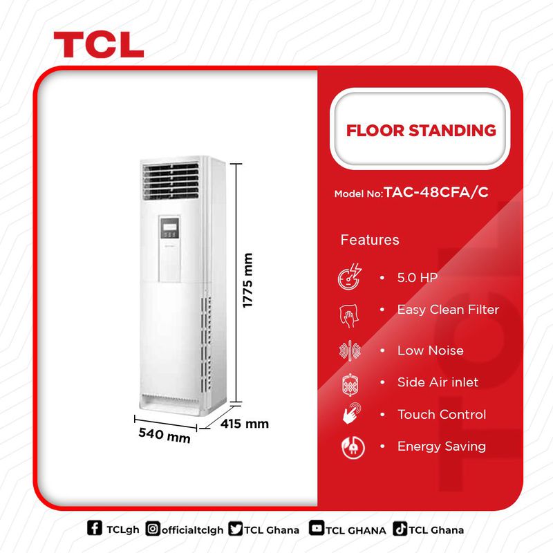 TCL AC FLOOR STANDING 5PK (TAC-48CFA/C)