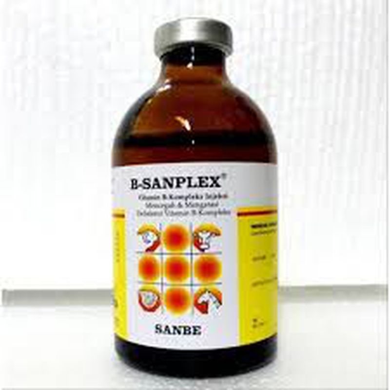 Vitamin B Complex dan Biotin hewan injeksi 100 ml
