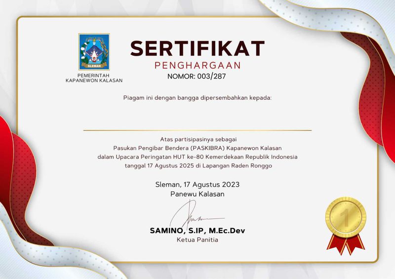 Piagam paskibra