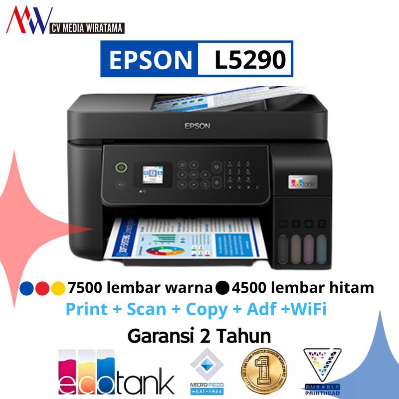 PRINTER EPSON L5290 AiO Print Scan Copy WiFi ADF
