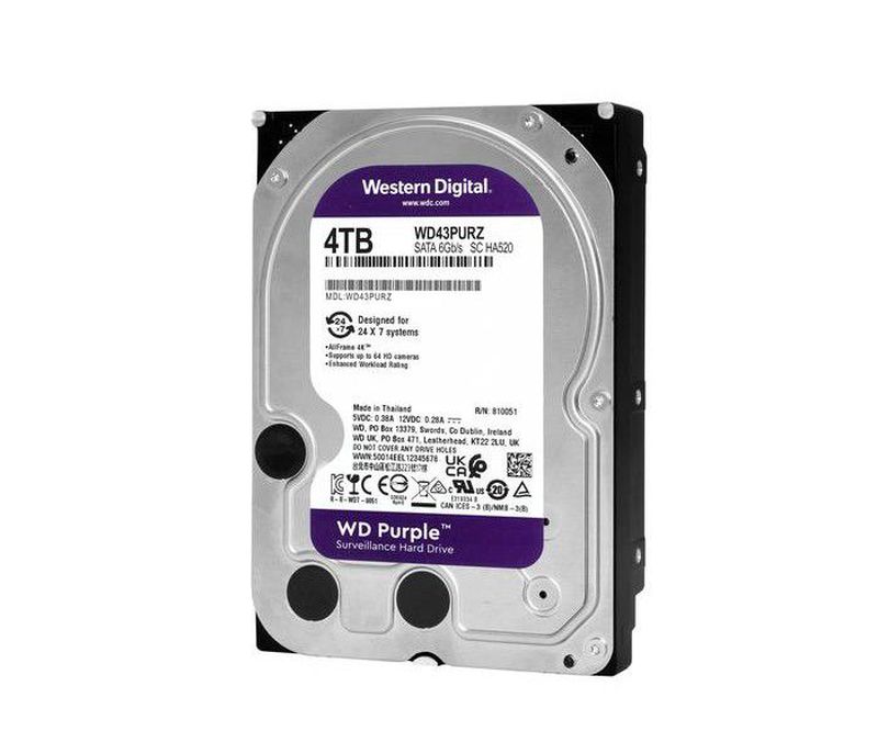 WESTERN DIGITAL PURPLE HDD FOR CCTV 3,5