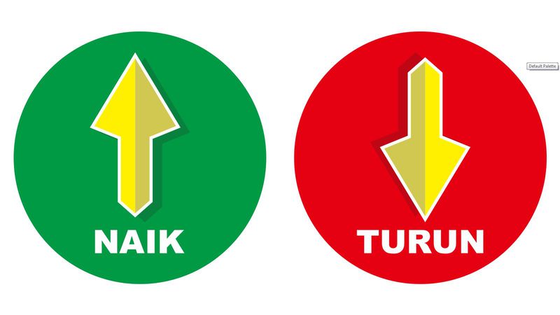 STIKER TANDA PANAH