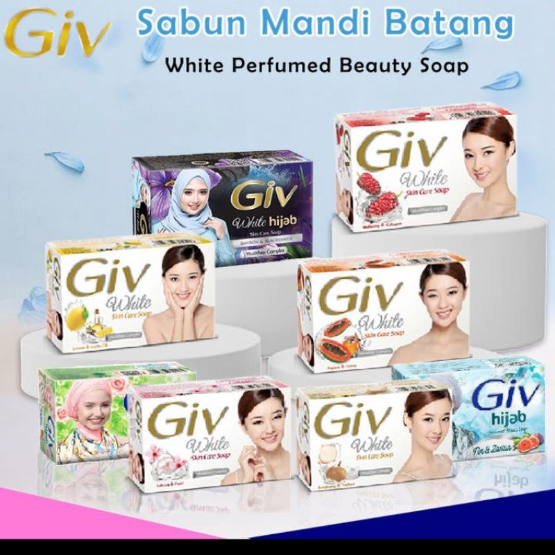 GIV White - Sabun Mandi Batang @72gr - Hjab Tin Zaitun