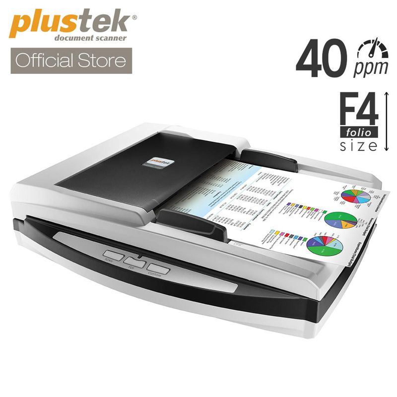 Scanner ADF Flatbed - Plustek SmartOffice PL4080
