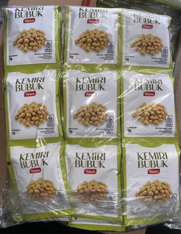 Kemiri Bubuk Tabura 1 Renceng 12 Sachet