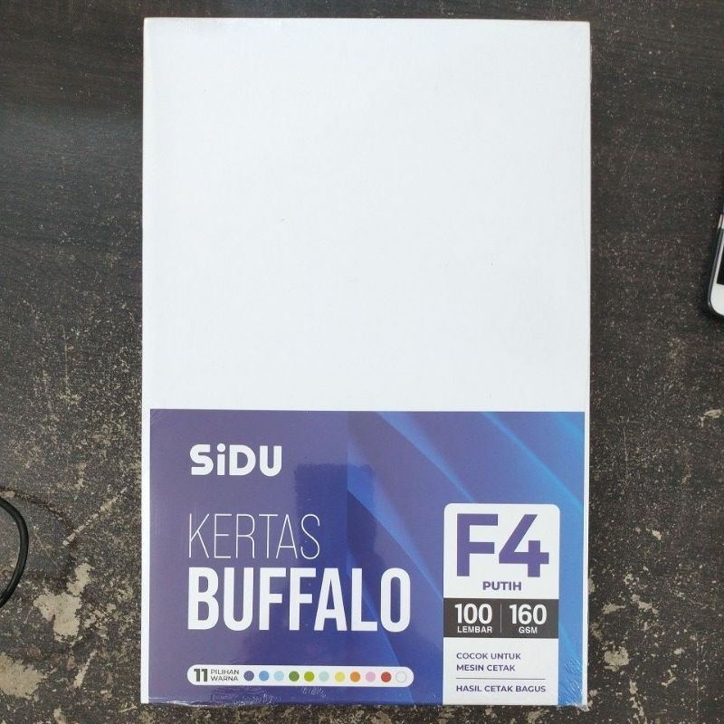 Sidu Kertas Buffalo F4 Warna Putih