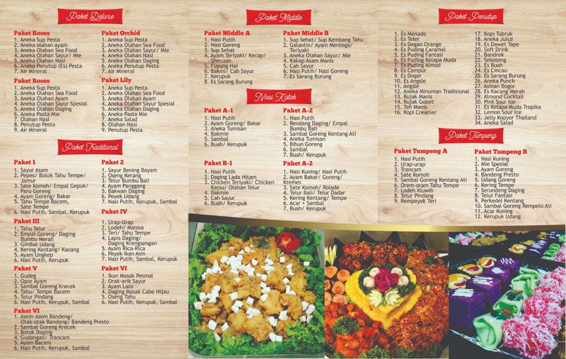 PAKET MENU GUBUKAN 2 - ARDIASIH CATERING - Rujak Manis