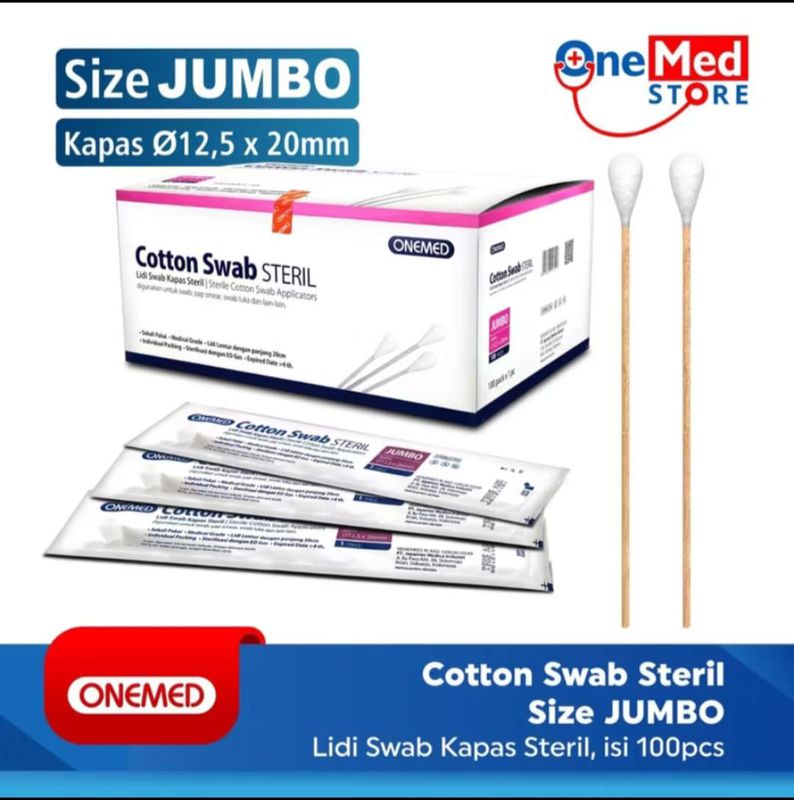 COTTON SWAB STERIL JUMBO