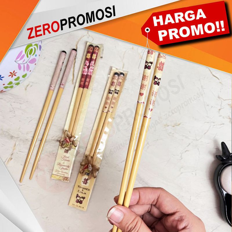 Souvenir Sumpit Kayu Custom Ready Stock