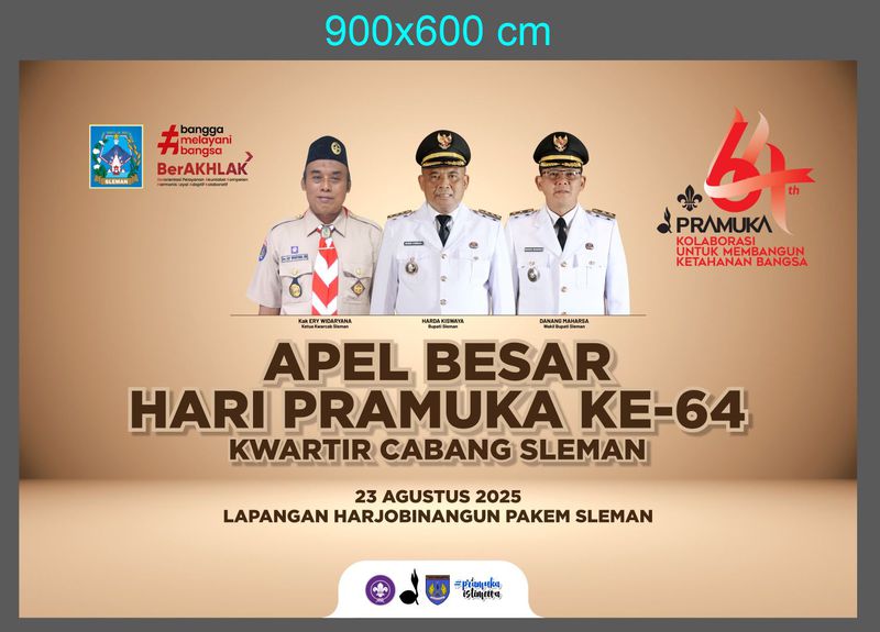 baliho beserta steager bambu