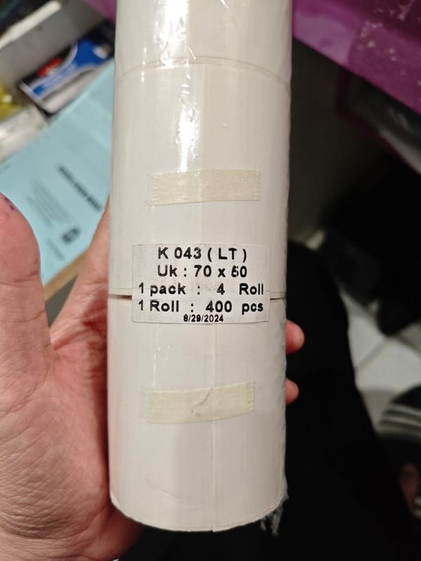 Kertas Stiker Label / kertas barcode