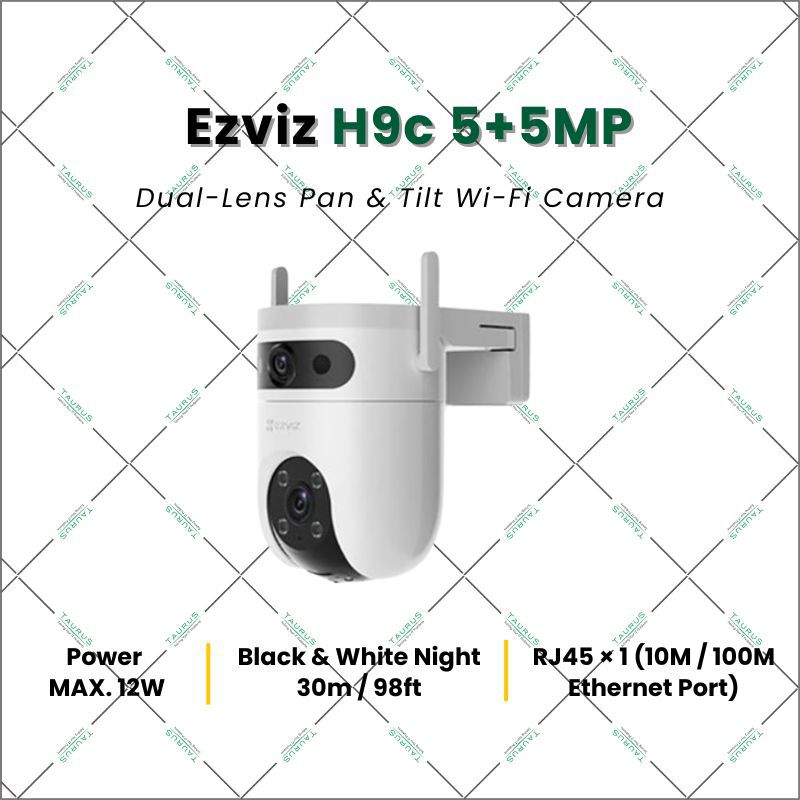 Ezviz H9c 5MP + 5MP + Dual-Lens Pan & Tilt Wi-Fi Camera CCTV Outdoor