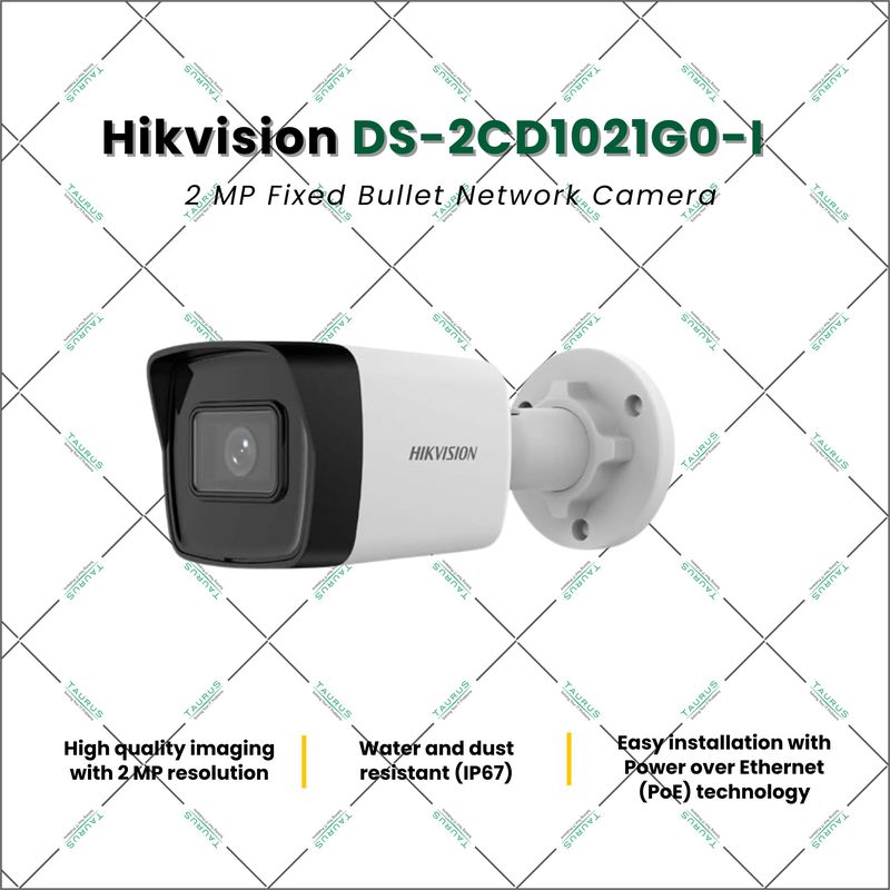 Hikvision DS-2CD1021G0-I 2MP Fixed Bullet Outdoor Camera CCTV