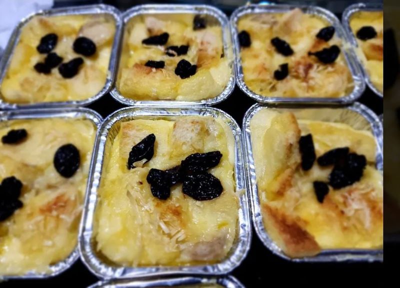 Menu Kudapan Puding Roti Tawar Pisang dengan kandungan telur, susu ...