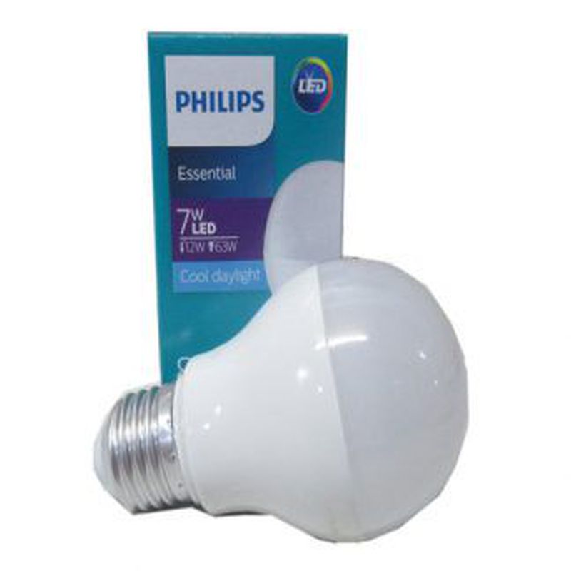 PHILIPS LED ESSENTIAL 7W PUTIH KEMASAN HIJAU