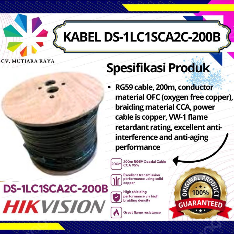 CABLE HIKVISION DS-1LC1SCA2C-200B
