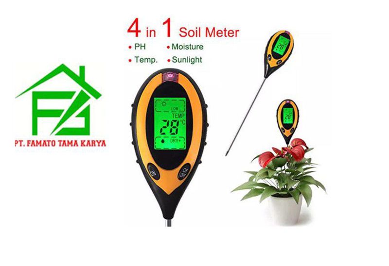 Alat Tester Tanah 4in1 PH Soil Meter Moisture Temperature
