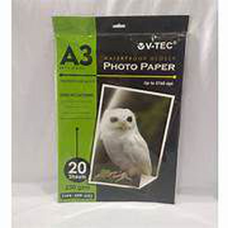 KERTAS FOTO PAPER GLOSSY A3 230 GR VTEC