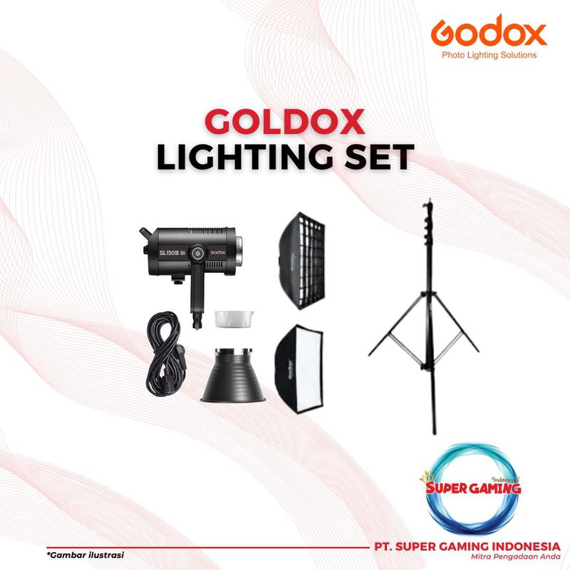 PAKET STUDIO GODOX SL 150III 150W