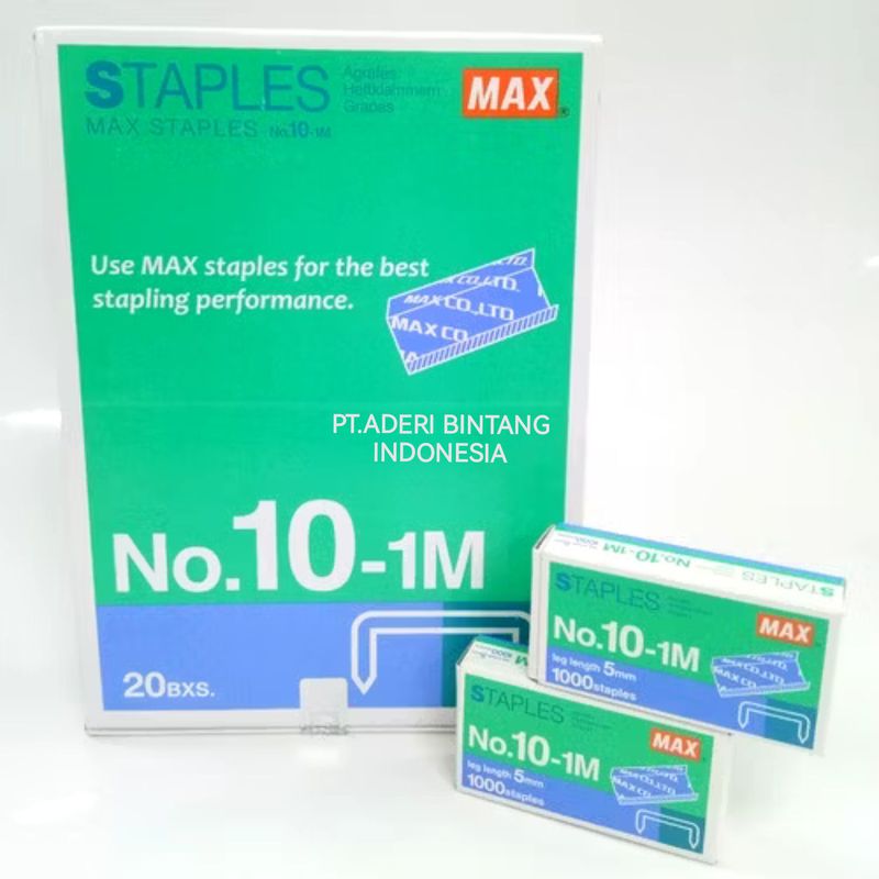 ISI STAPLER HD 10 MERK MAX ISI 20 DOS