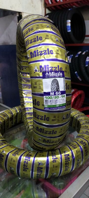 BAN MIZZLE M66 TUBELESS (100/80-14) BAN LUAR MOTOR MATIC