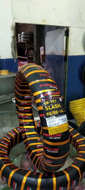 BAN SWALLOW SLASH TUBELESS (90/80-14) SB-151 BAN LUAR MOTOR MATIC