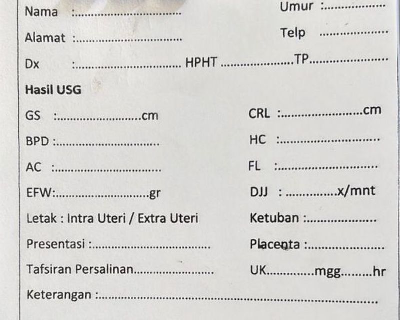 Buku Form USG