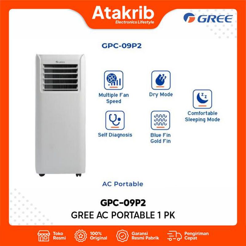 AC PORTABLE 1PK MEREK GREE, TYPE GPC-09P2