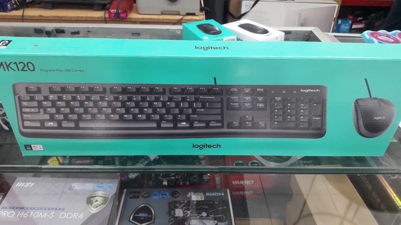 Paket Keboard Mouse USB (Wired/kabel) Logitech MK120