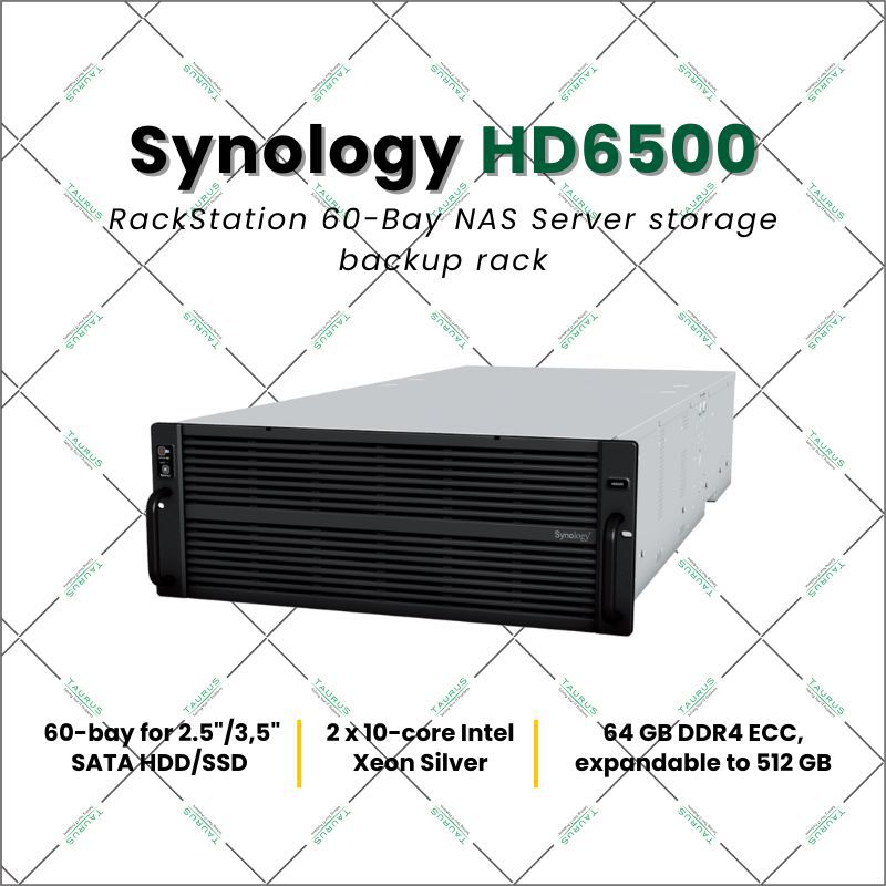 Synology HD6500 RackStation 60-Bay NAS Server storage backup rack
