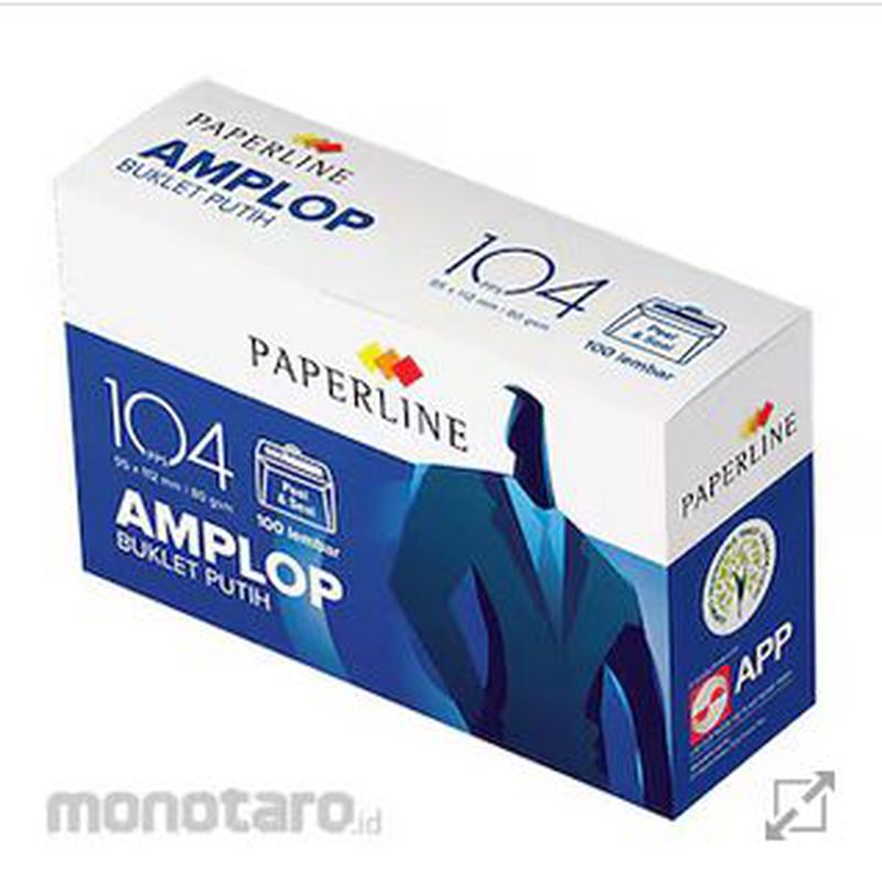 Paperline Amplop PPL EV 104 PPS Buklet Putih 95x152mm 1box(100pcs)
