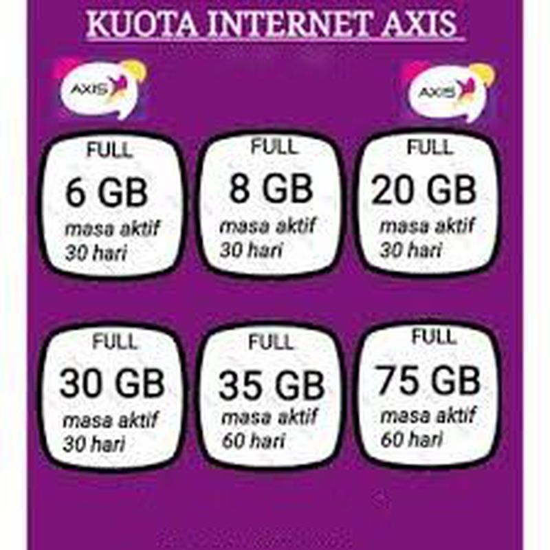 Paket Data Internet AXIS 100 K