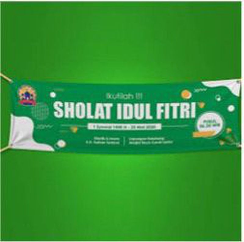 Baliho / spanduk 1 x 1 meter plus kayu