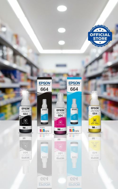 Tinta Original 100% Epson 664 T664 Printer L360 L220 L350 L120 L121 - Pink