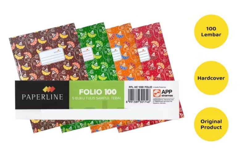 BUKU FOLIO HARDCOVER ISI 100 LEMBAR