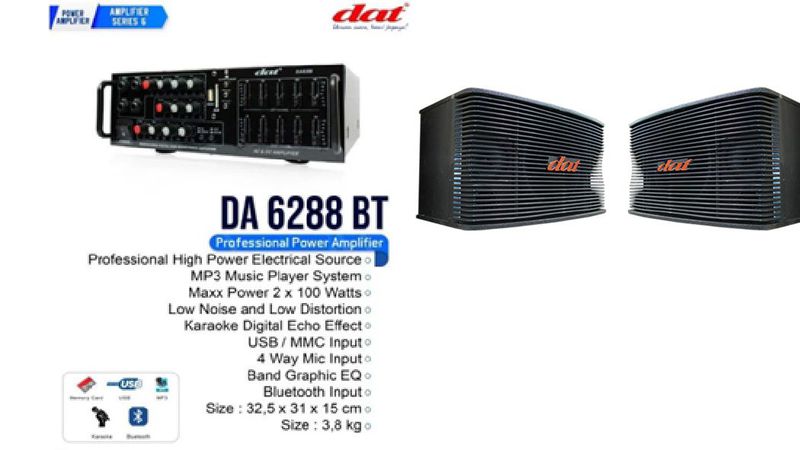 Paket Speaker DAT dan Amplifier DAT