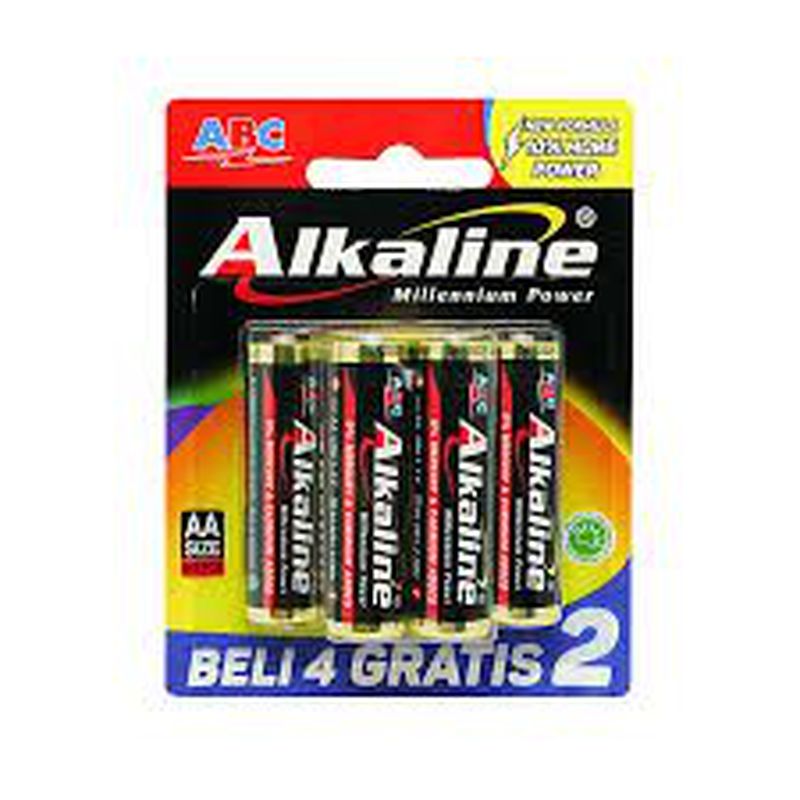 Baterai (Battery) ABC Alkaline AA (A2) LR6 Millenium Power 2B 1pack (6 pcs)