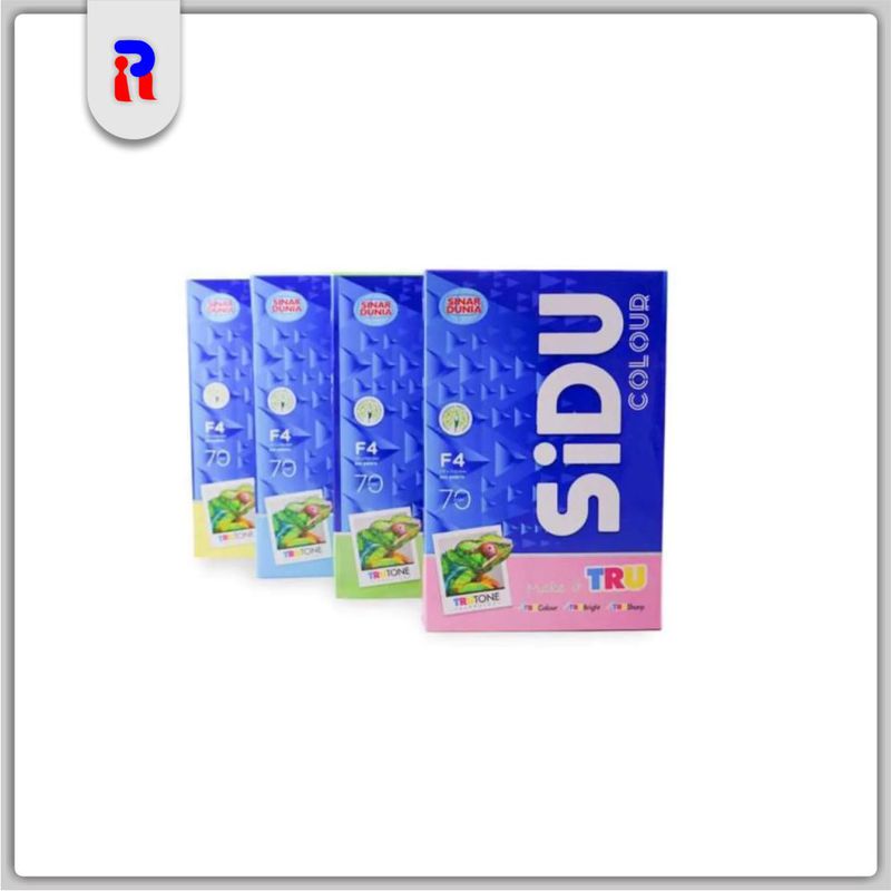 Kertas HVS Sinar Dunia / SIDU F4 70 Gsm Warna (Hijau, Biru, Kuning ...