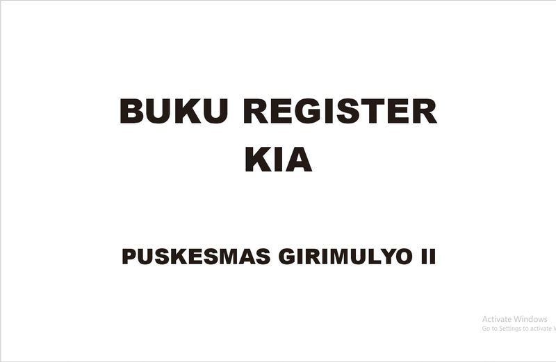 Buku Register KIA Pusk Girimulyo II