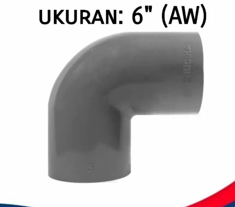 Knee Pipa PVC 6 Inch