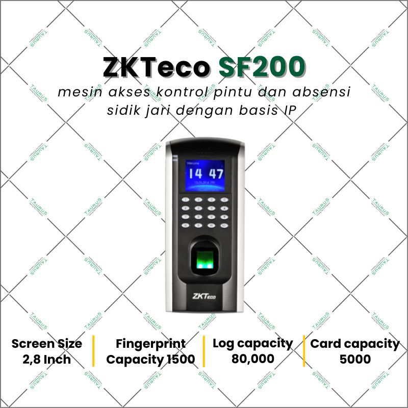 ZKTeco SF200 akses kontrol pintu & absensi sidik jari dengan basis ip