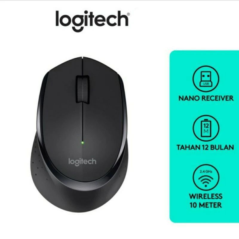 Logitech M275 Wireless Mouse - Black