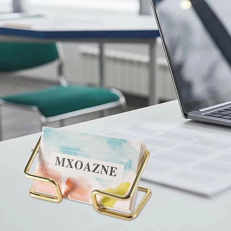Stand Kartu Nama Tag Besi - Tempat Kartu Name Card Metal Holder Kotak