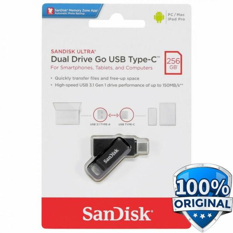 Flashdisk SANDISK SanDisk Ultra Dual Drive Go USB 3.2 Type C 256GB