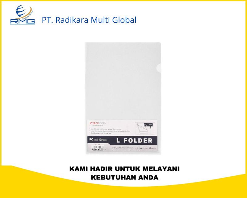 InterX Folder Clear Sleeves/ Map L Plastik Arsip Transparan isi 12pcs ...