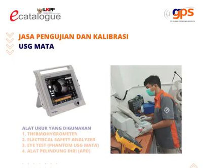 Jasa Pengujian dan Kalibrasi Alat Kesehatan USG Mata