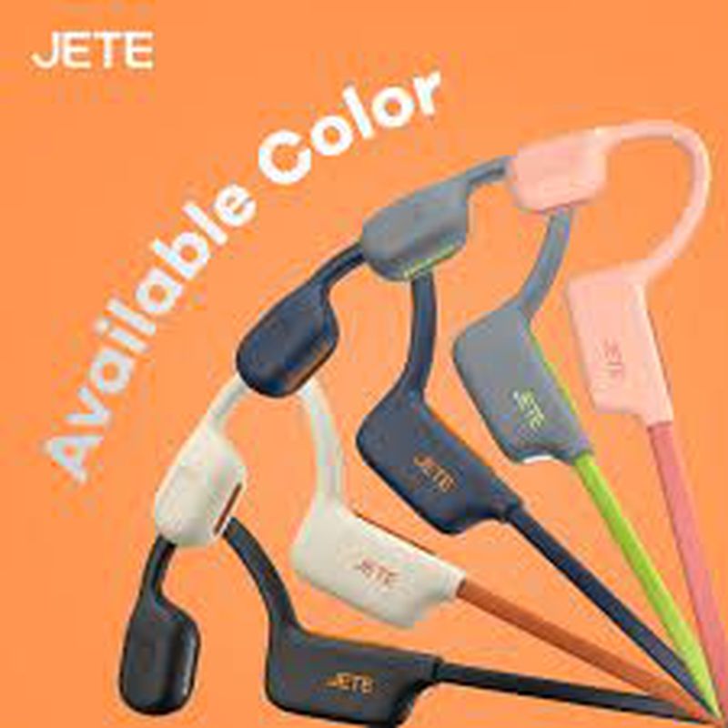 JETE Heaset Open Style running Open Ear Air Conduction IPX4 - Abu-Abu