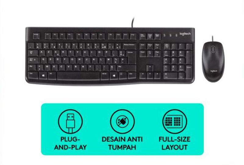 Combo Keyboard + Mouse Logitech MK120 USB