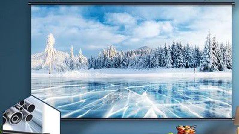 Layar Proyektor Gulung Menggunakan Remote/ Wall Screen Projector ...